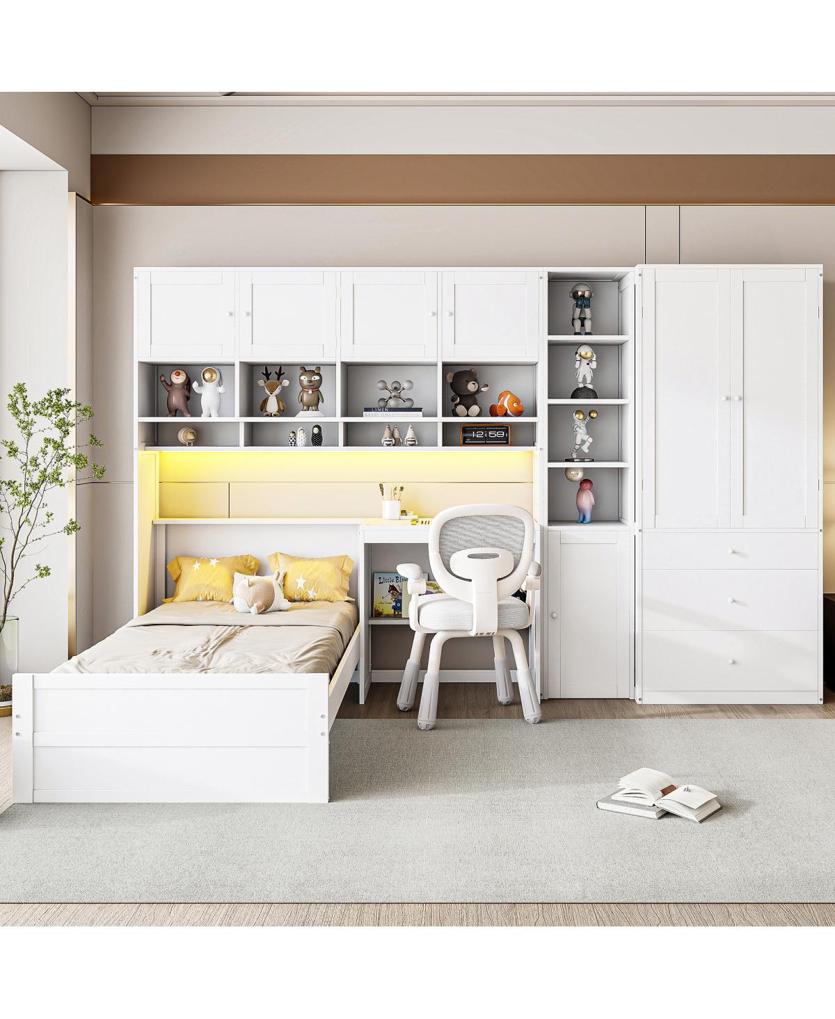 Click here for Streamdale Furniture Wooden Twin Platform Bed with... prices
