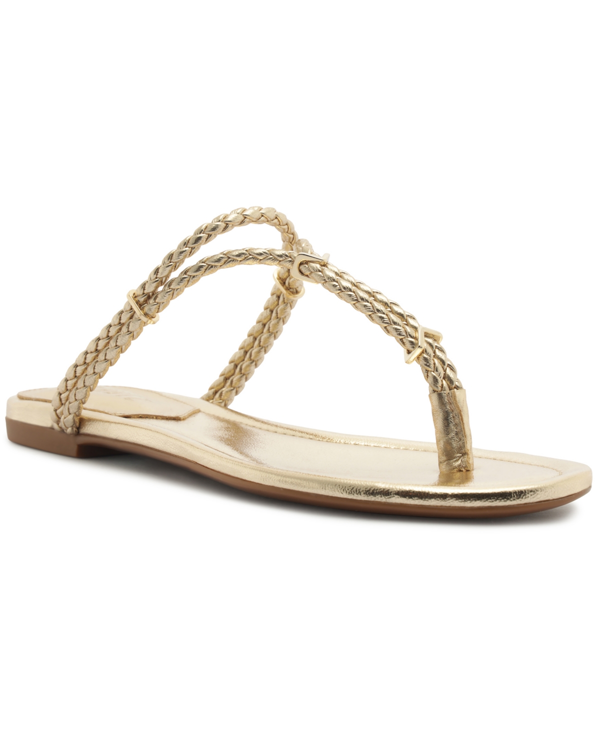 Click here for Schutz Womens Cordelia Flat Dress Sandals - Platin... prices