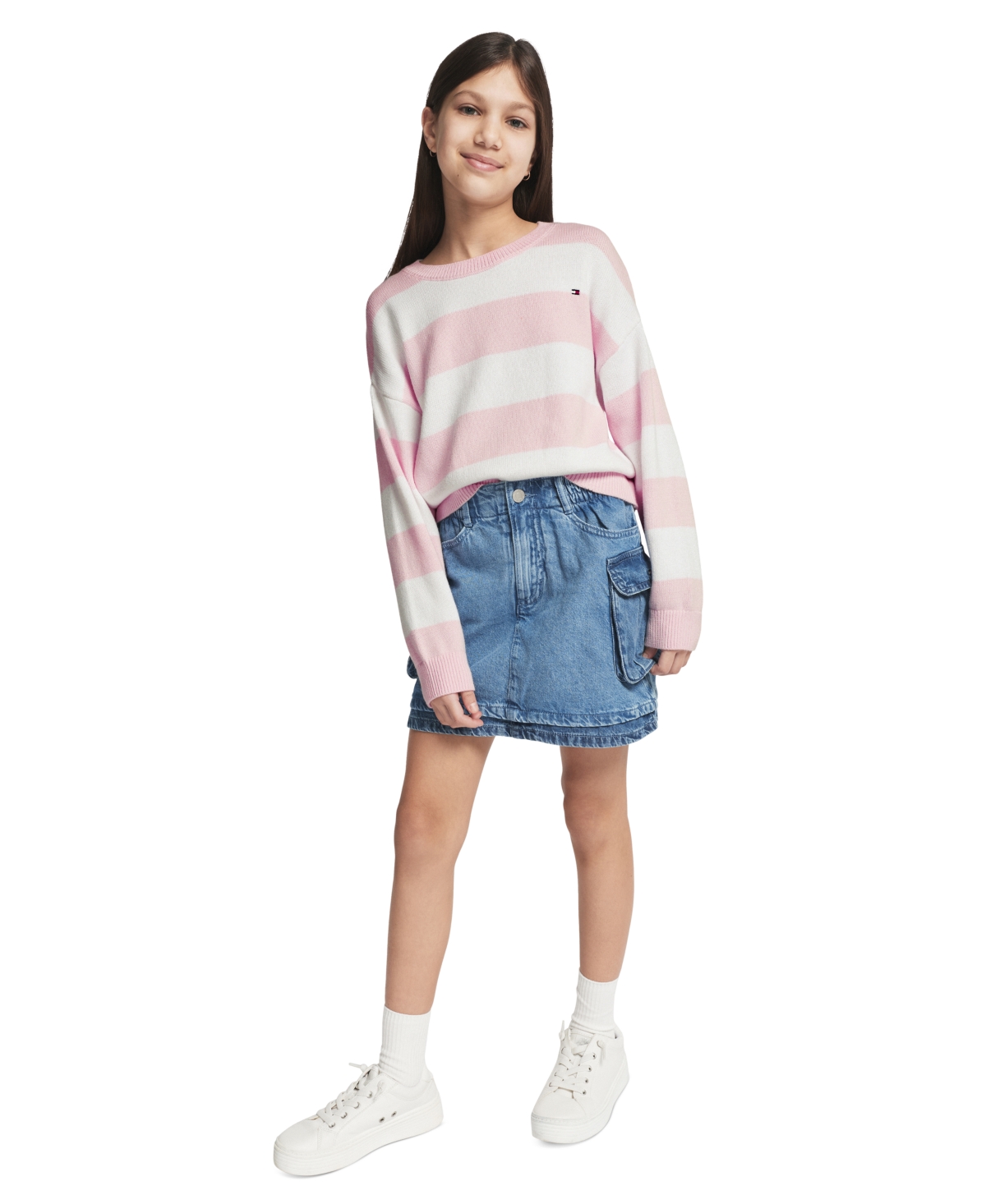 Click here for Tommy Hilfiger Girls 7-16 Denim Skort - Blue prices