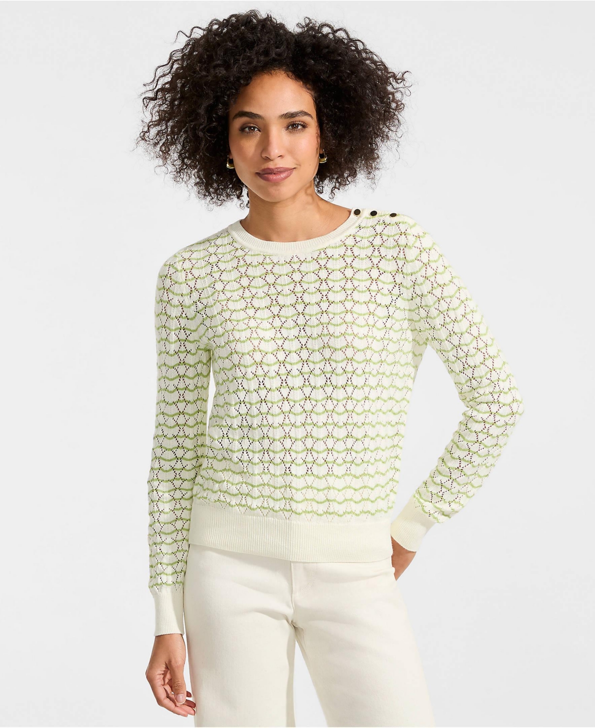 Click here for Lands End Womens Cotton Viscose Button Shoulder Mo... prices