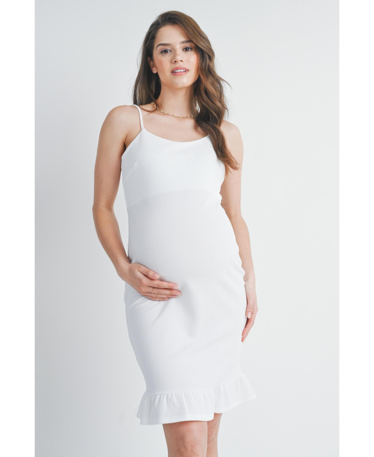 Click here for Hello Miz Maternity Bodycon Spaghetti Strap Scoop... prices