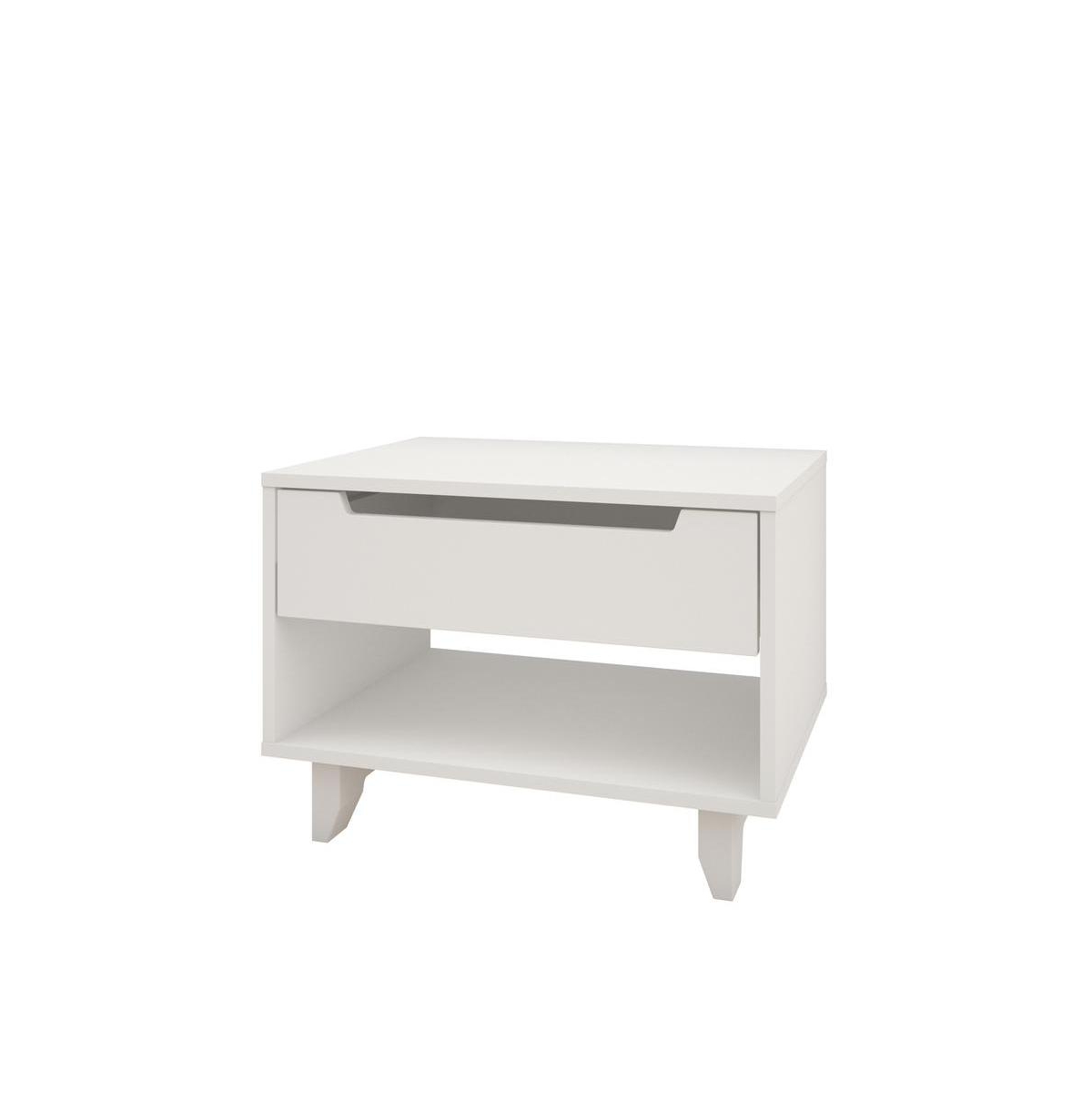 Click here for Nexera Nightstand 1-Drawer And Folding Door. - Whi... prices