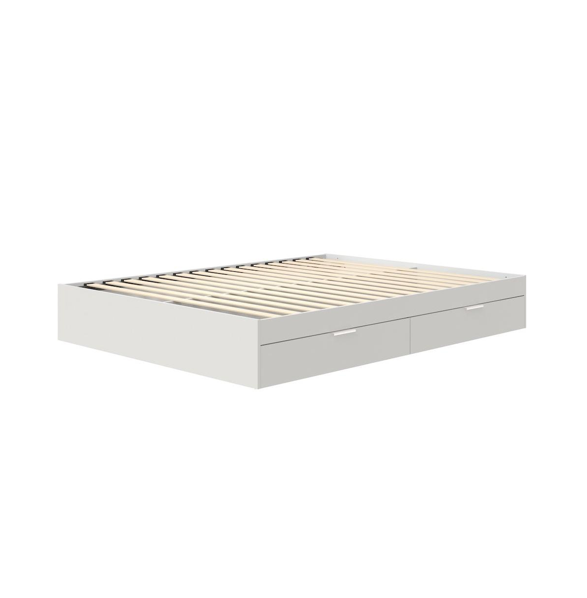 Click here for Nexera Hunter 2-Drawer Storage Bed - White prices