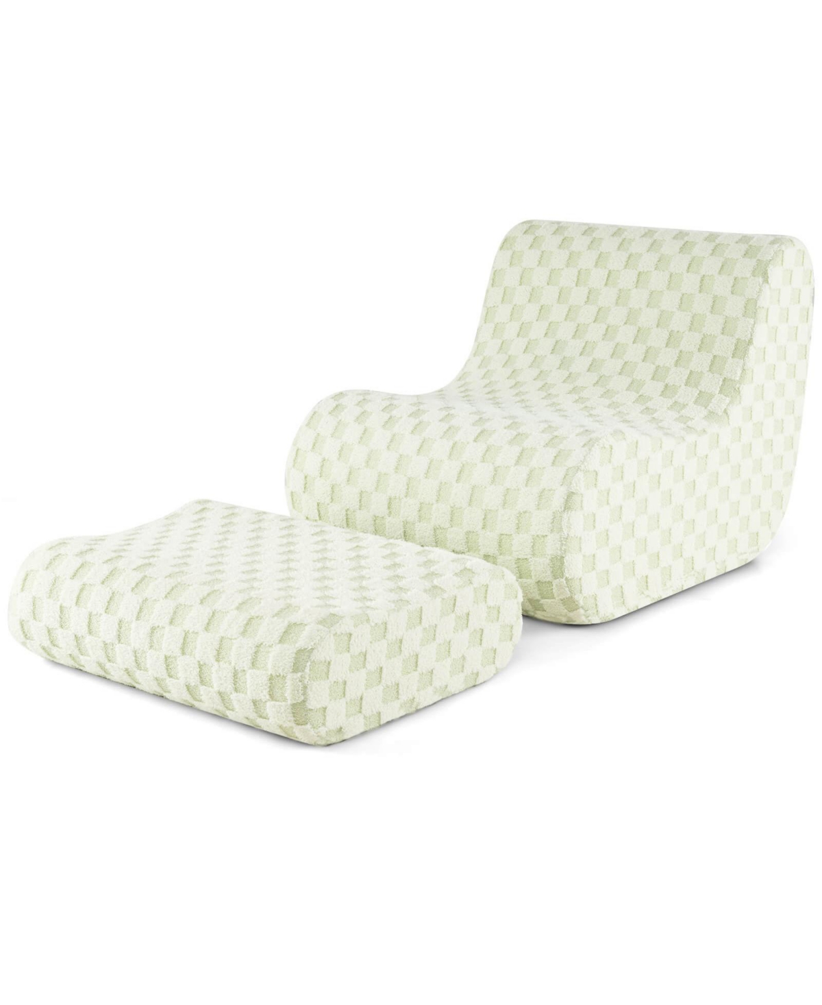 Click here for Bean Bag Chair with Ottoman High Elasticity Sponge... prices