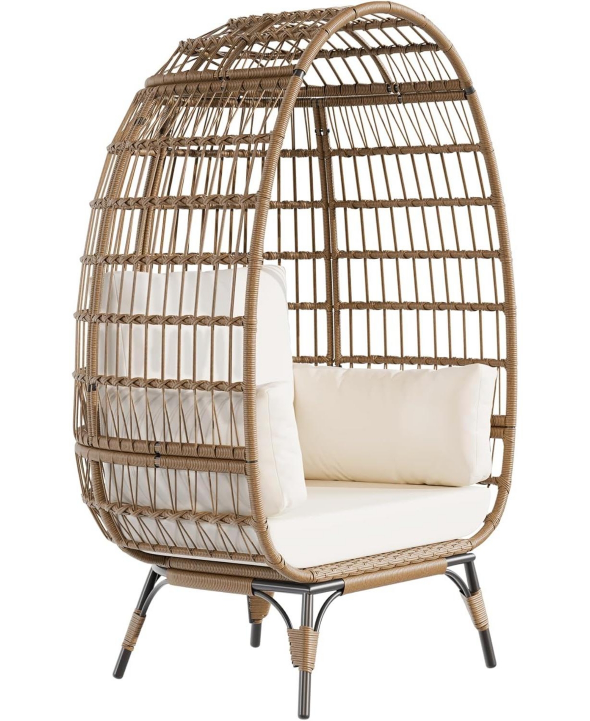 Click here for gaomon Oversized Rattan Egg Chair  Indoor/Outdoor... prices