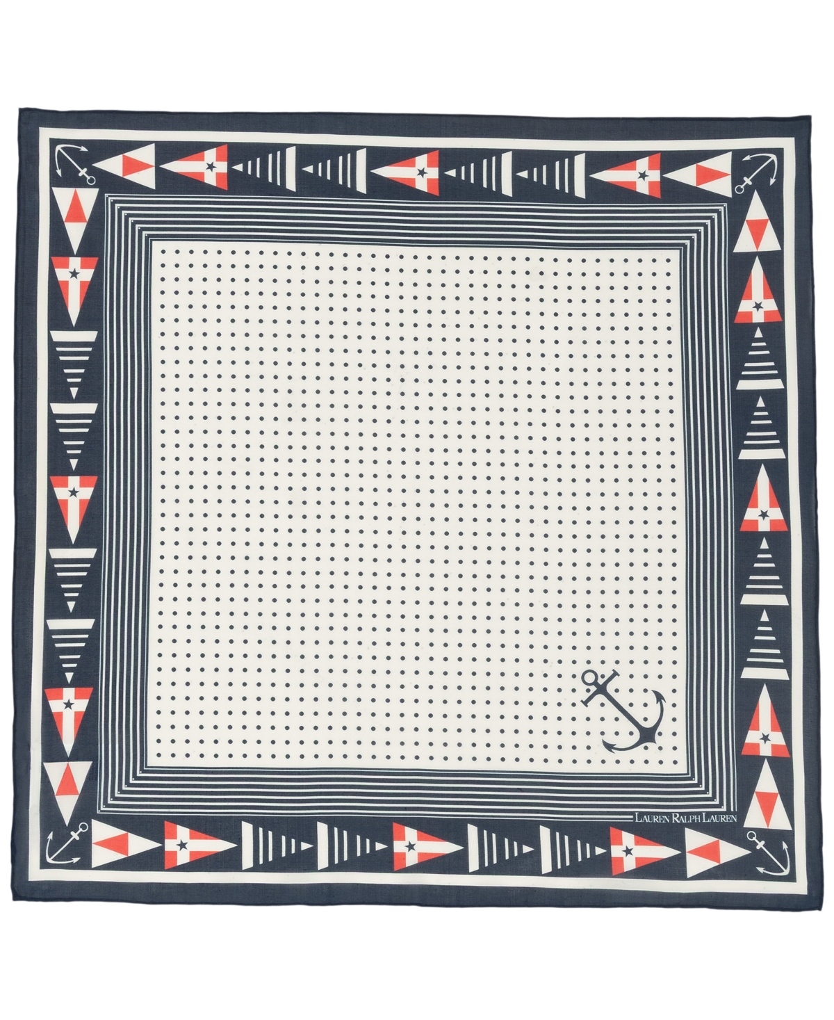 Click here for Lauren Ralph Lauren Nautical Small Square Scarf -... prices
