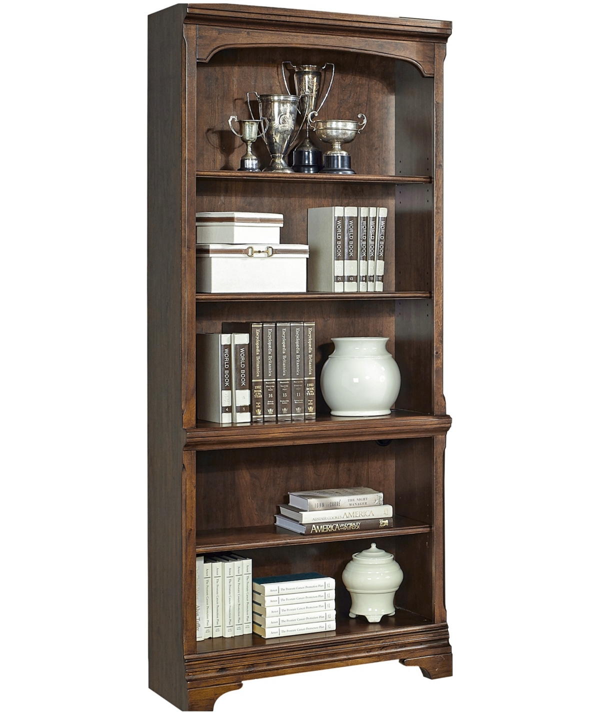 Click here for Hawthorne Open Bookcase - Caramel Brown prices