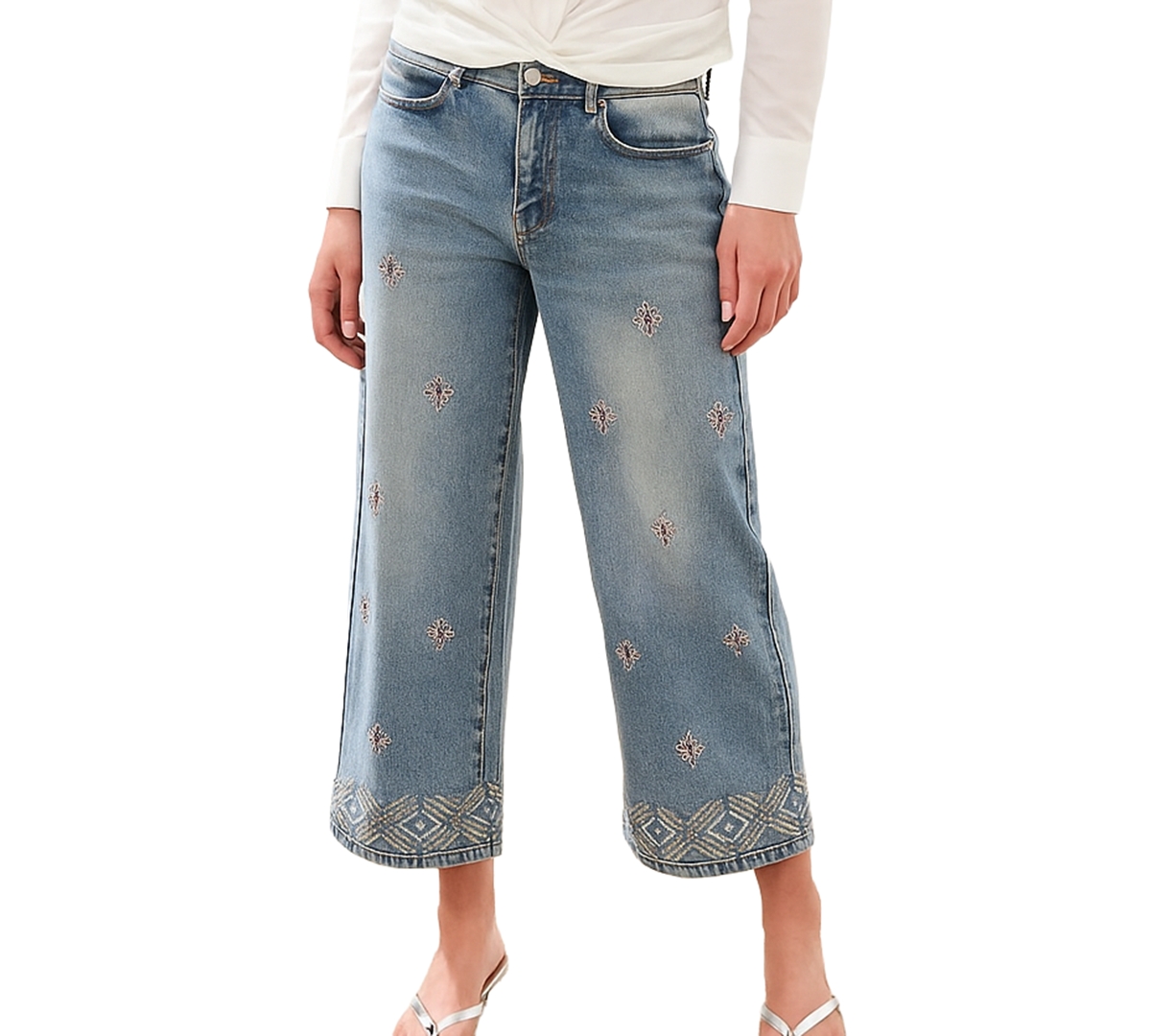 Click here for Tribal Womens Wide-Leg Denim Pant - Sweetblue prices