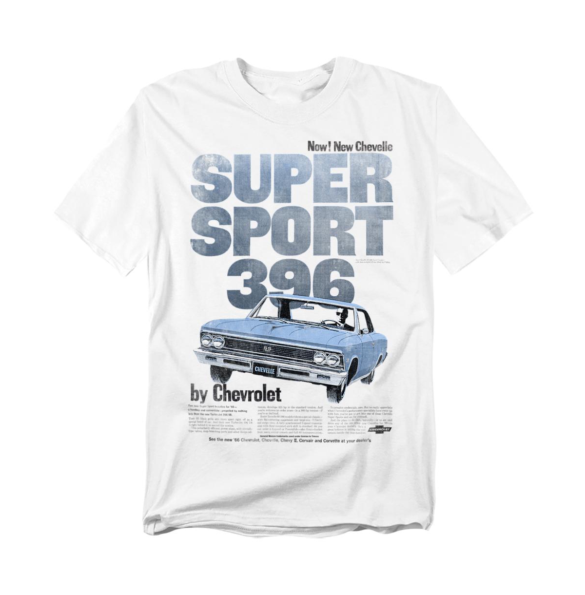 Click here for Corvette Mens Chevrolet Chevelle 396 T-Shirt - Whi... prices
