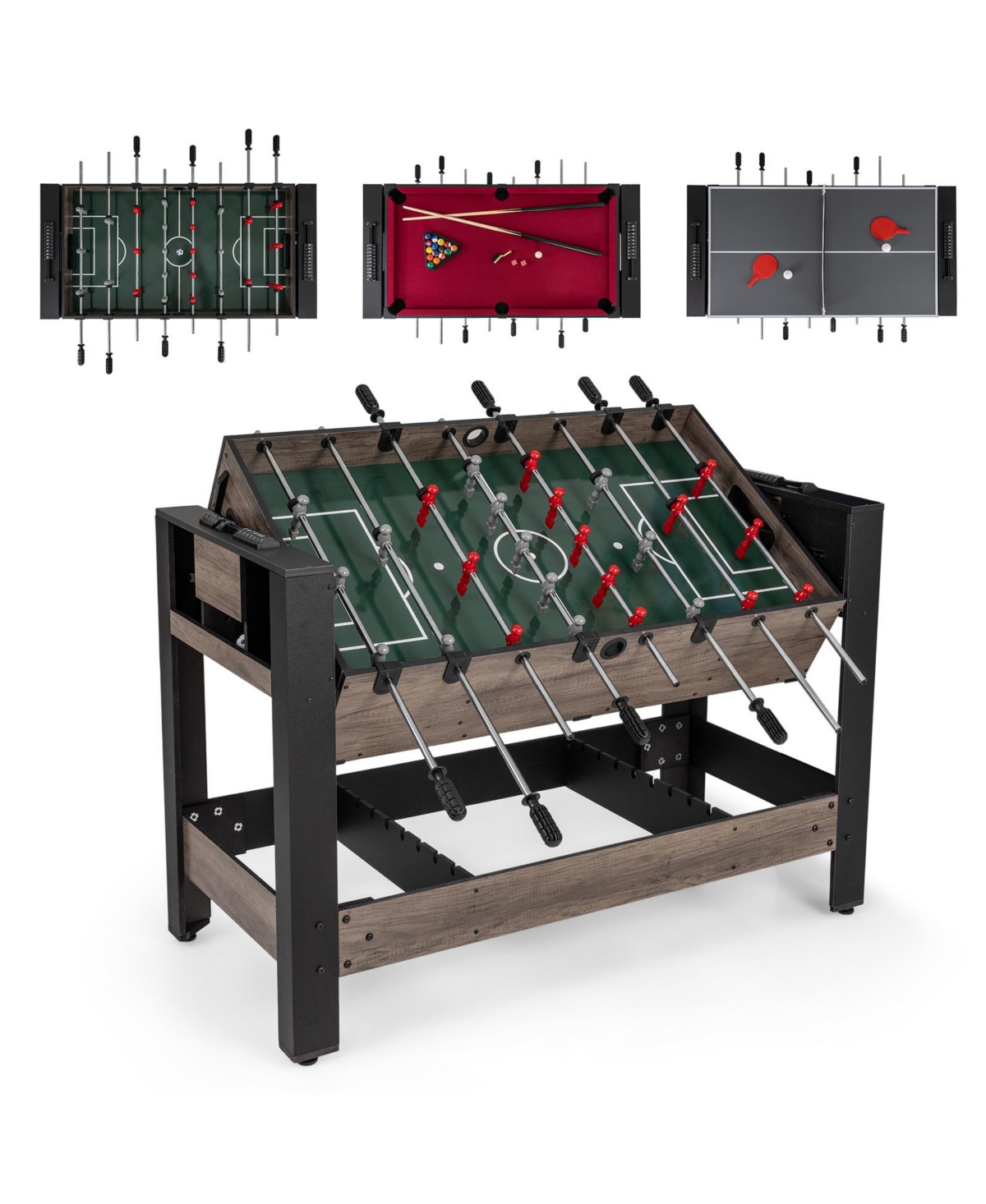 Click here for Mecale 49" Combo Game Table with Pool Billiar... prices