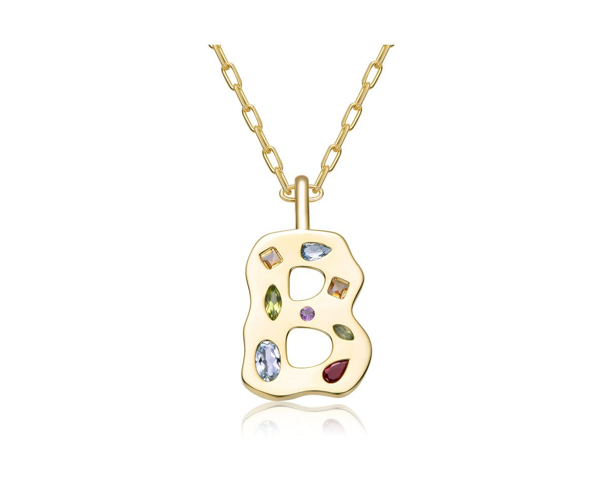 Click here for Genevive Unique 14K Gold Plated Multifaceted Cz In... prices