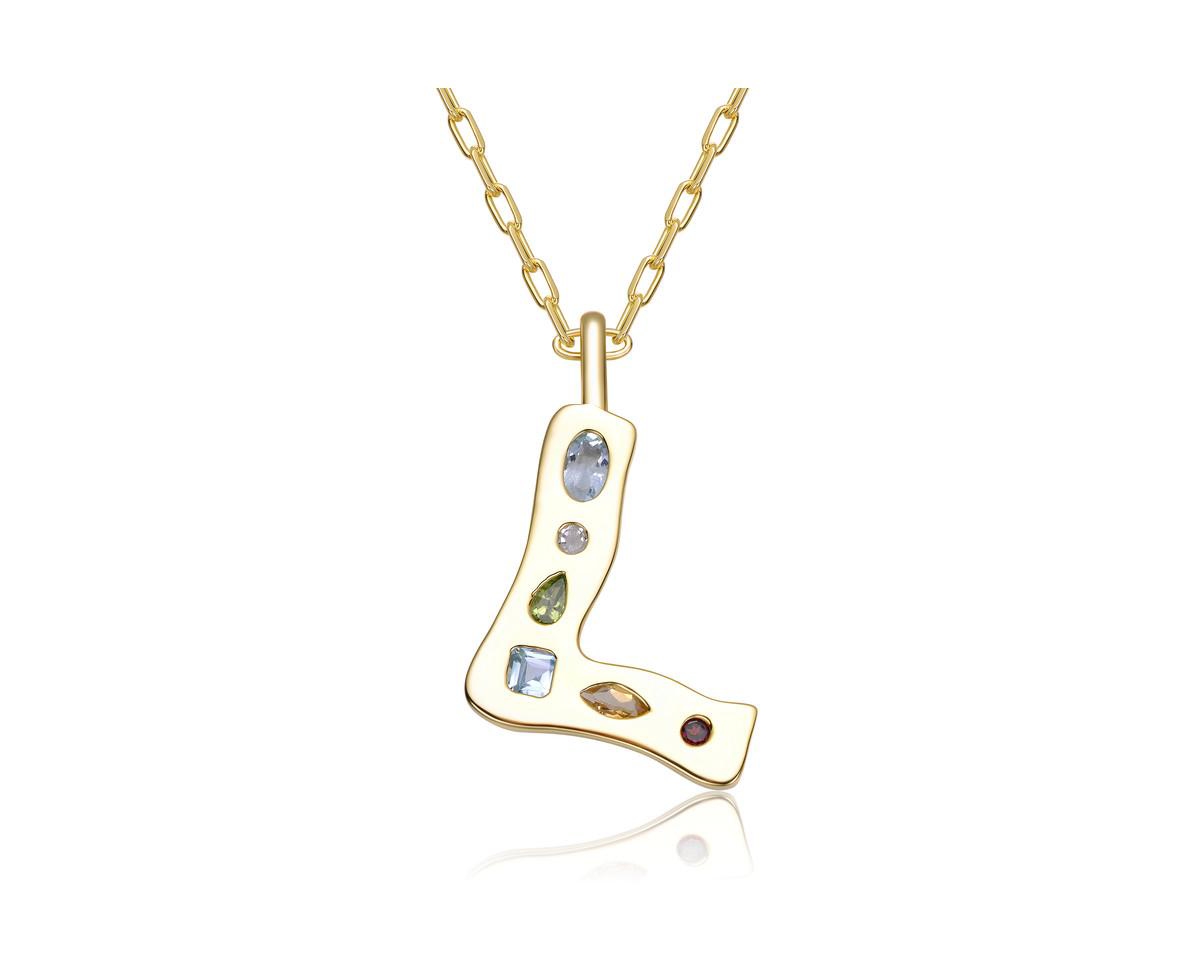 Click here for Genevive Unique 14K Gold Plated Multifaceted Cz In... prices