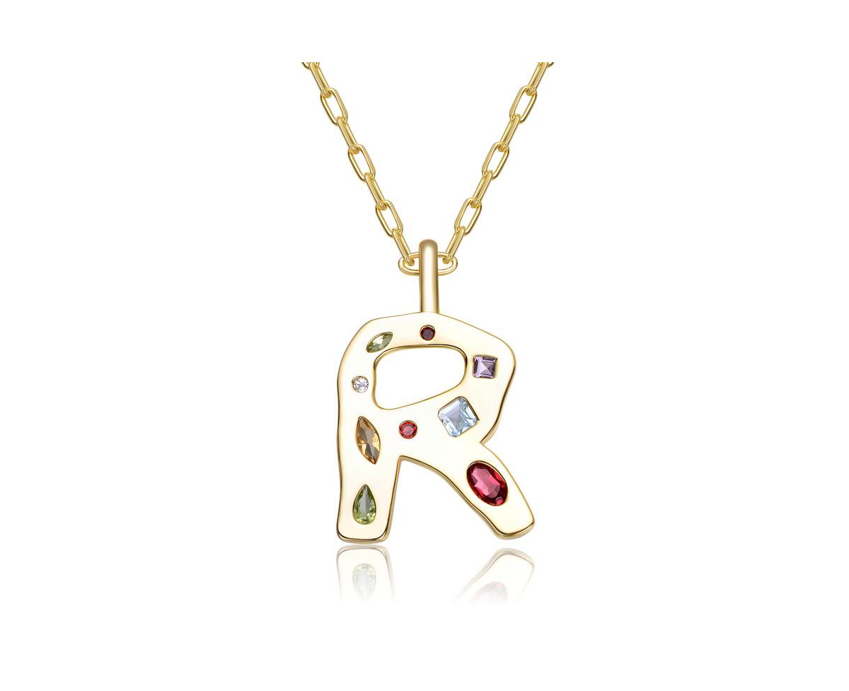 Click here for Genevive Unique 14K Gold Plated Multifaceted Cz In... prices