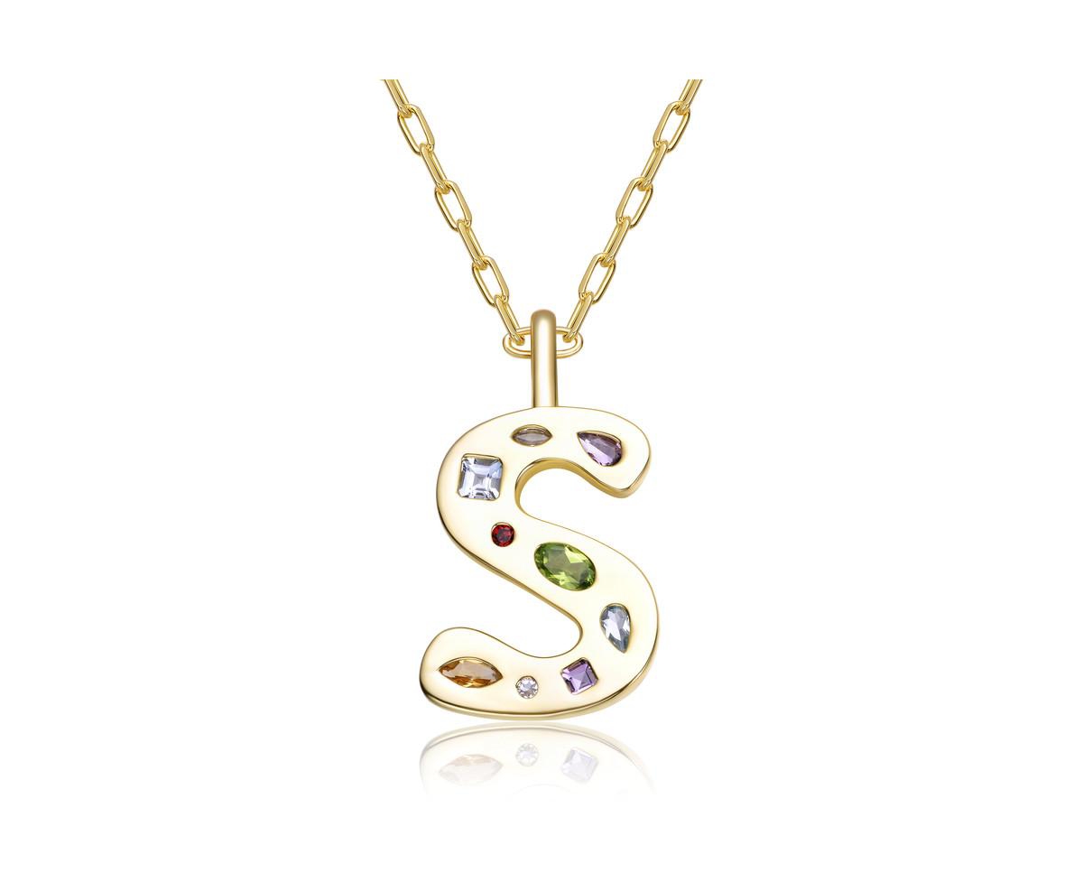 Click here for Genevive Unique 14K Gold Plated Multifaceted Cz In... prices