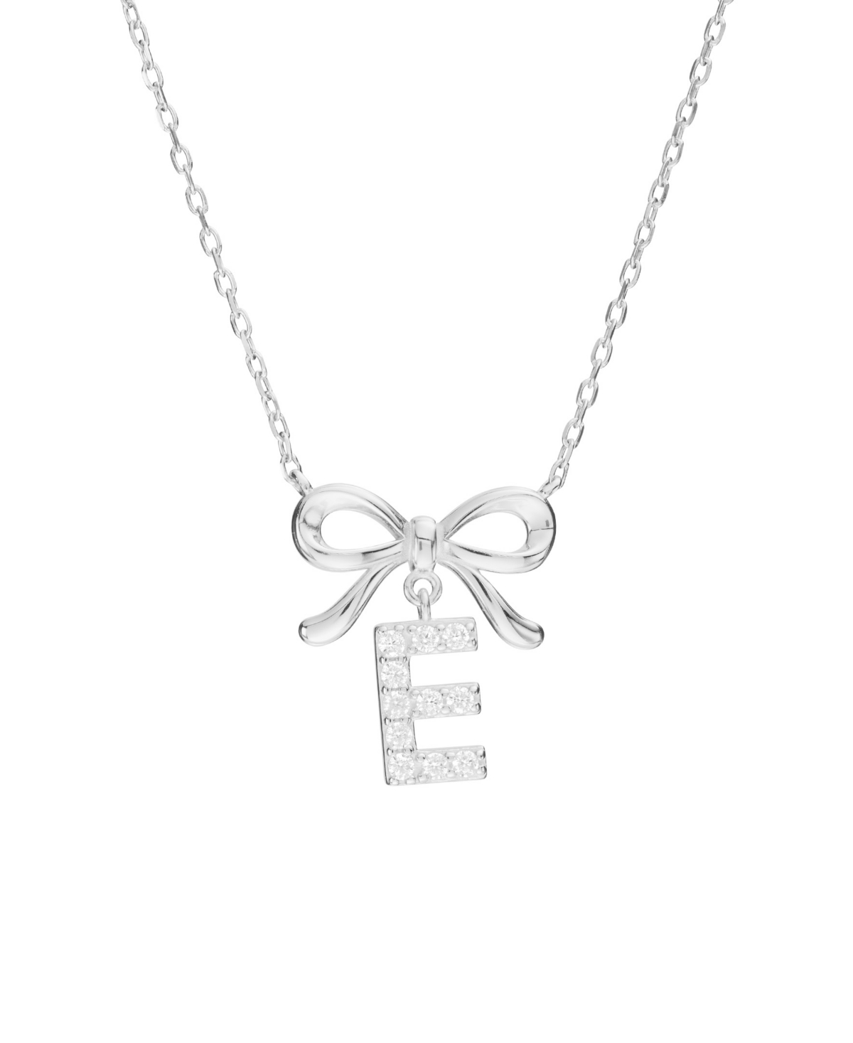 Click here for Macys Sterling Silver Plated Bow Initial Necklaces... prices