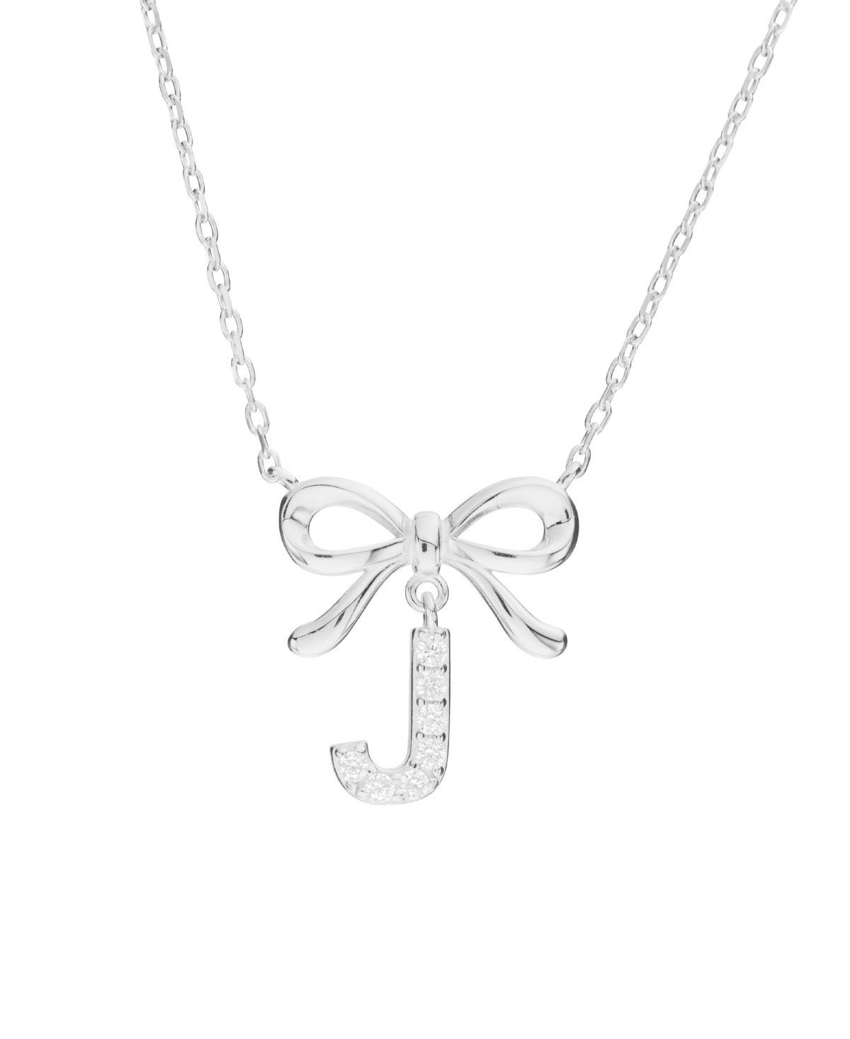 Click here for Macys Sterling Silver Plated Bow Initial Necklaces... prices