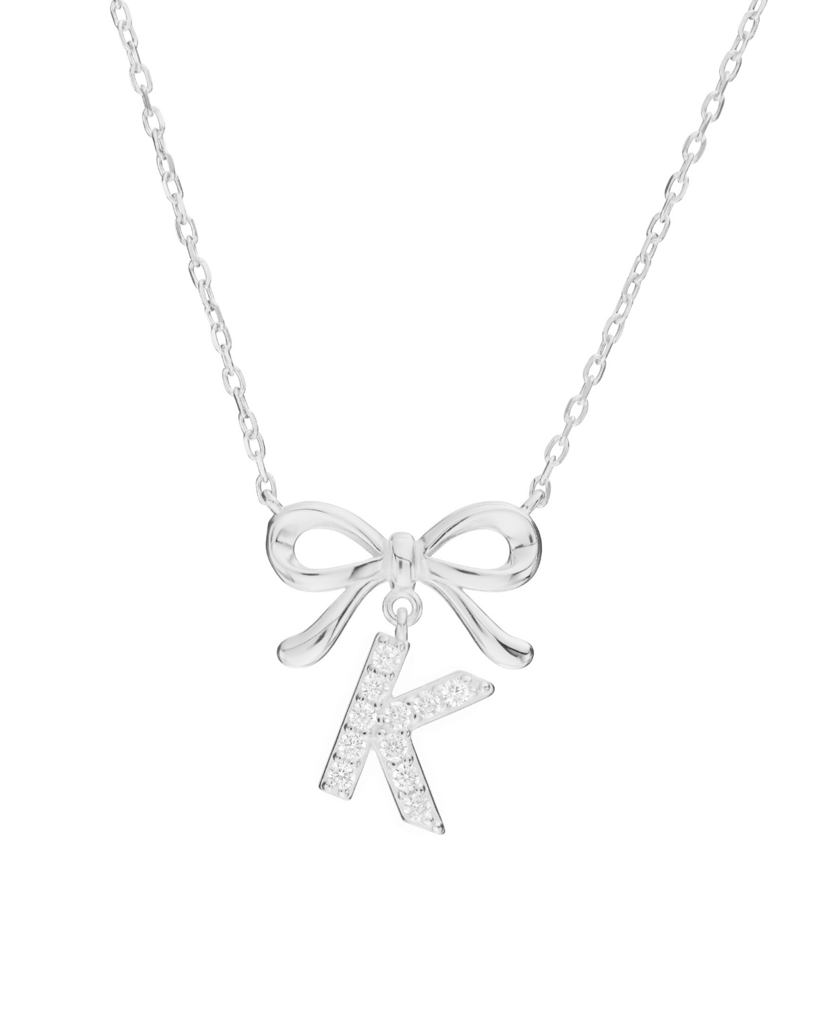 Click here for Macys Sterling Silver Plated Bow Initial Necklaces... prices