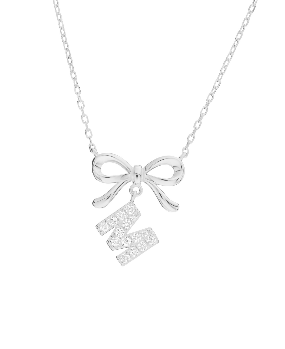 Click here for Macys Sterling Silver Plated Bow Initial Necklaces... prices