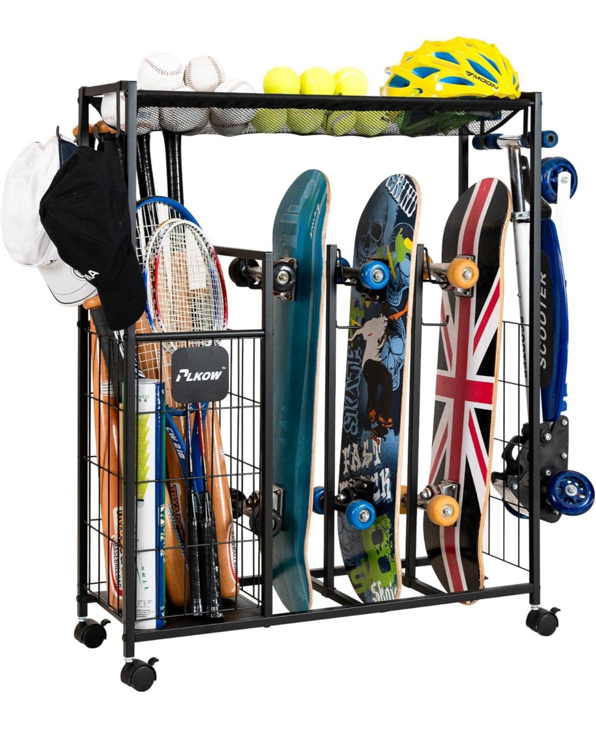 Click here for Skateboard Storage Rack with Wheels  Sports Organi... prices