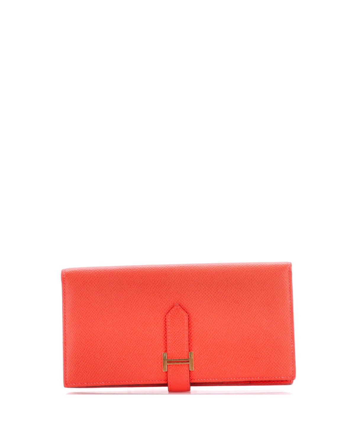Click here for Pre-Owned Hermes Long Bearn Wallet Epsom - Red prices