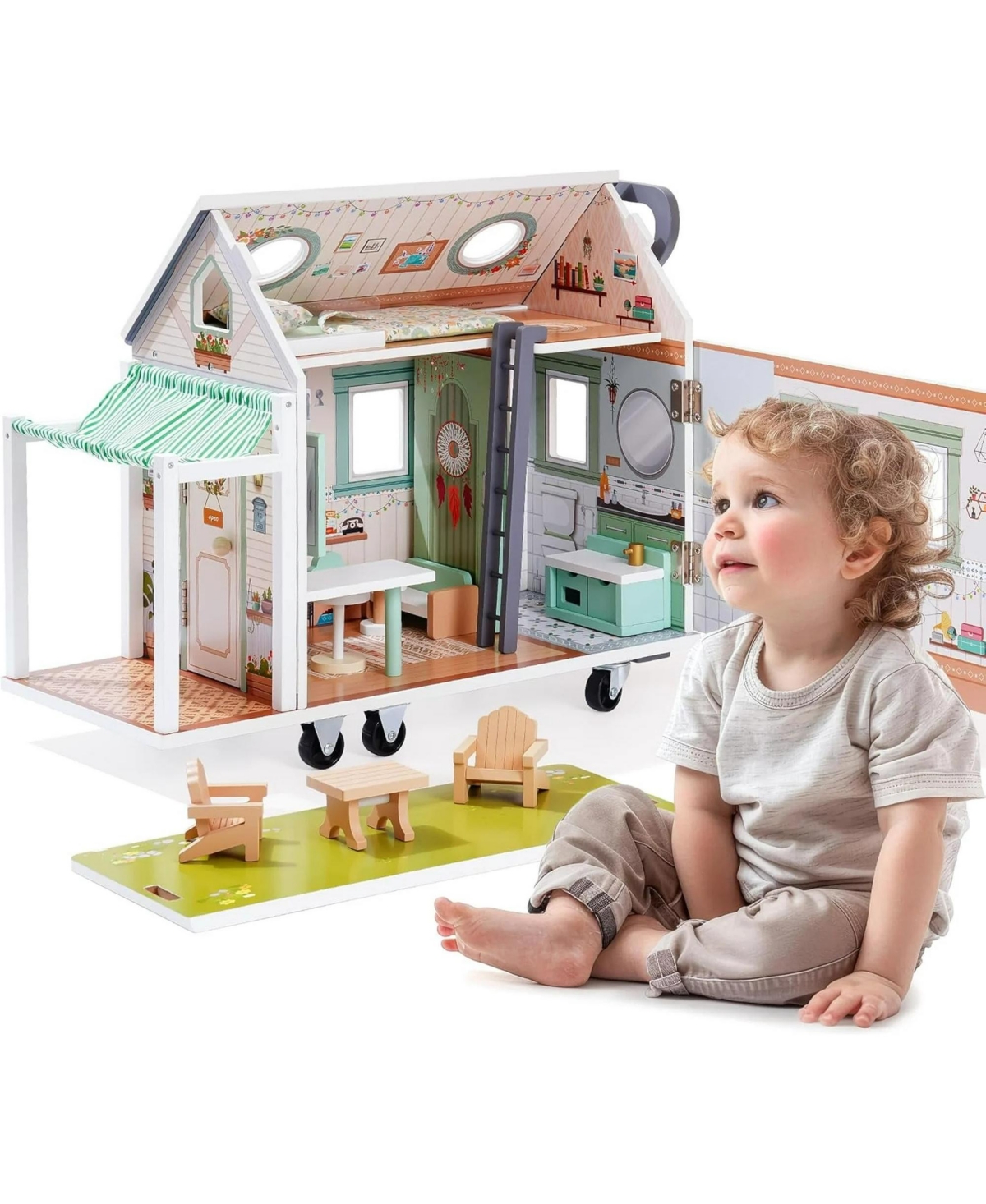 Click here for Robotime Dollhouses  Pretend Play Set Dollhouse wi... prices