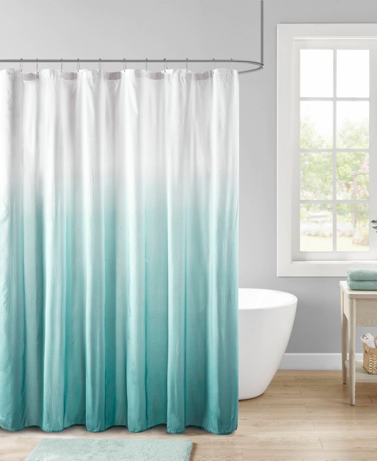 Click here for Madison Park Ara Ombre Printed Seersucker Shower C... prices