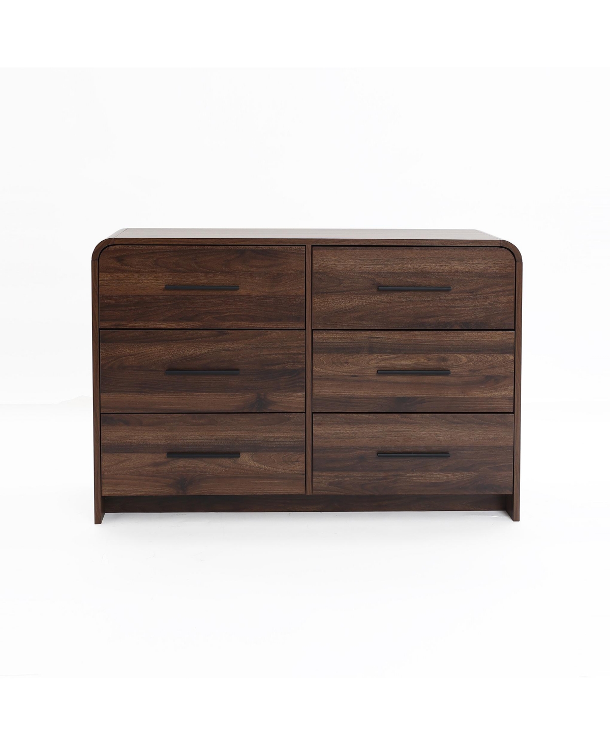Click here for LuxenHome Modern Walnut Finish 6-Drawer Dresser  E... prices