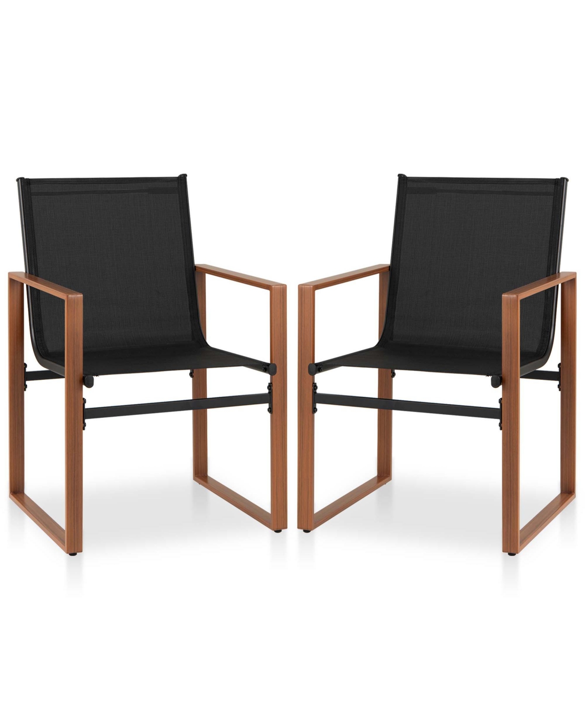 Click here for Gymax 2 Pcs Outdoor Dining Chairs Patio Furniture... prices