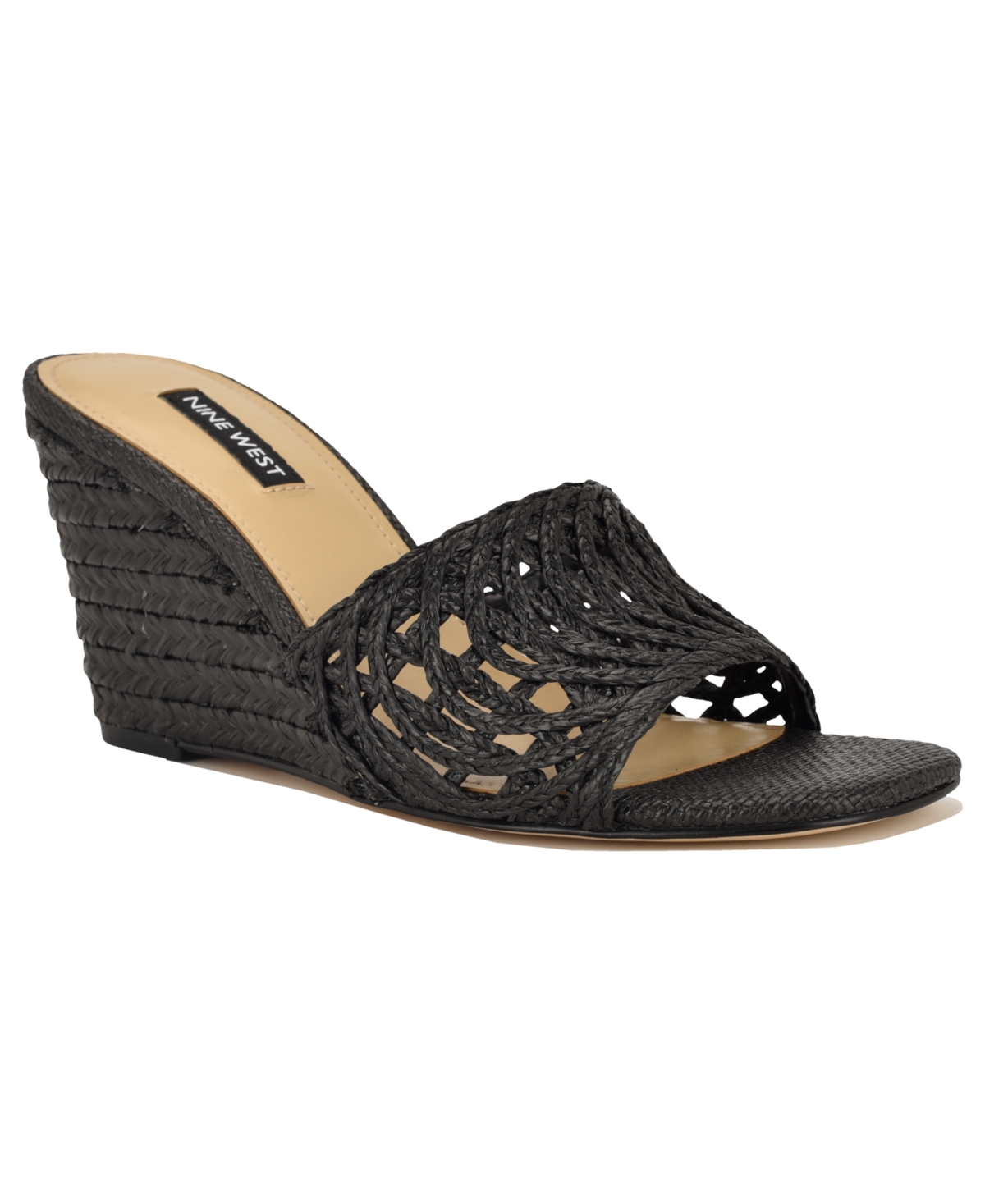 Click here for Nine West Womens Nimma Woven Slip-On Wedge Sandals... prices