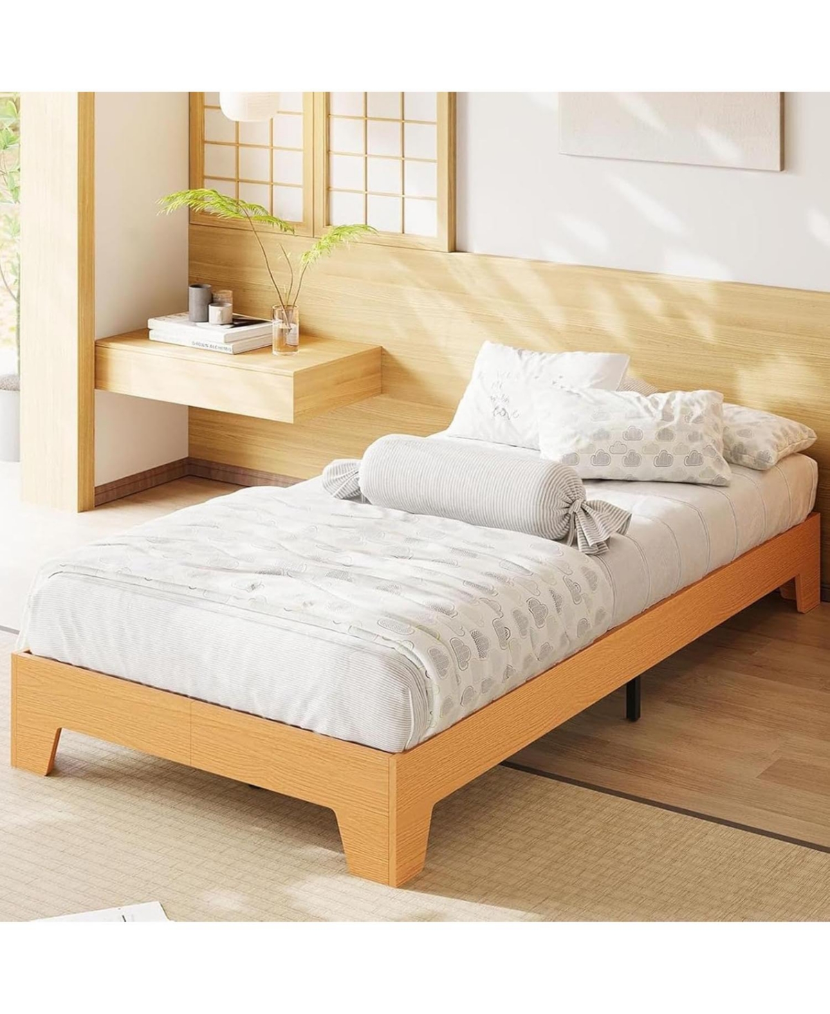 Click here for gaomon Bed Frame  Wooden Platform Bed Frame  Minim... prices
