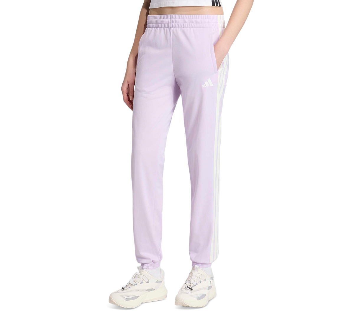Click here for adidas Womens Tricot 3-Stripes Track Pants - Ice L... prices