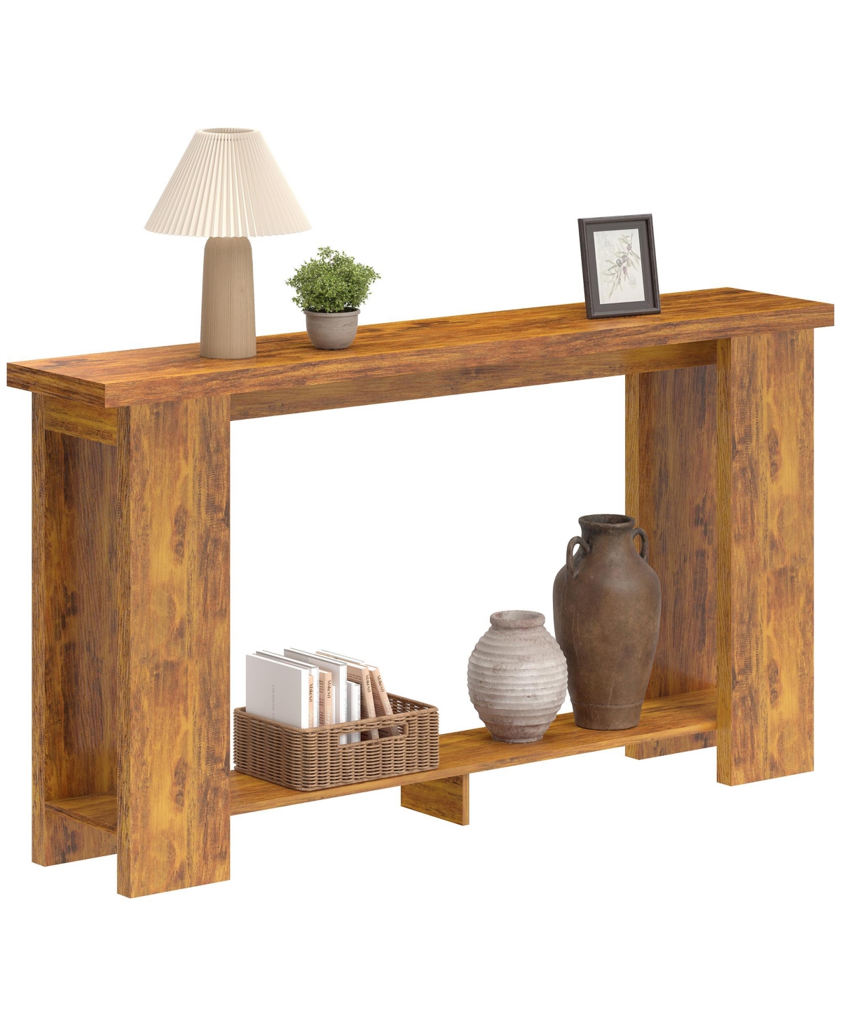 Click here for Homcom Farmhouse Console Table  63" Narrow En... prices