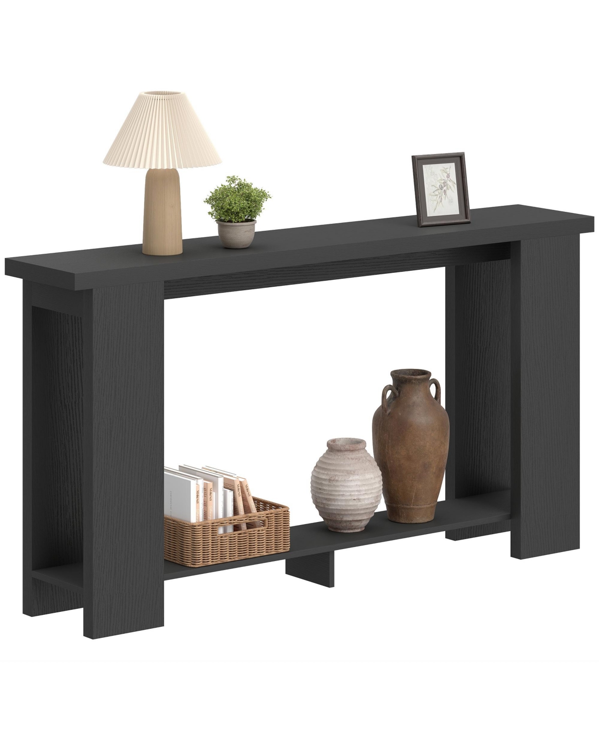 Click here for Homcom Farmhouse Console Table  63" Narrow En... prices