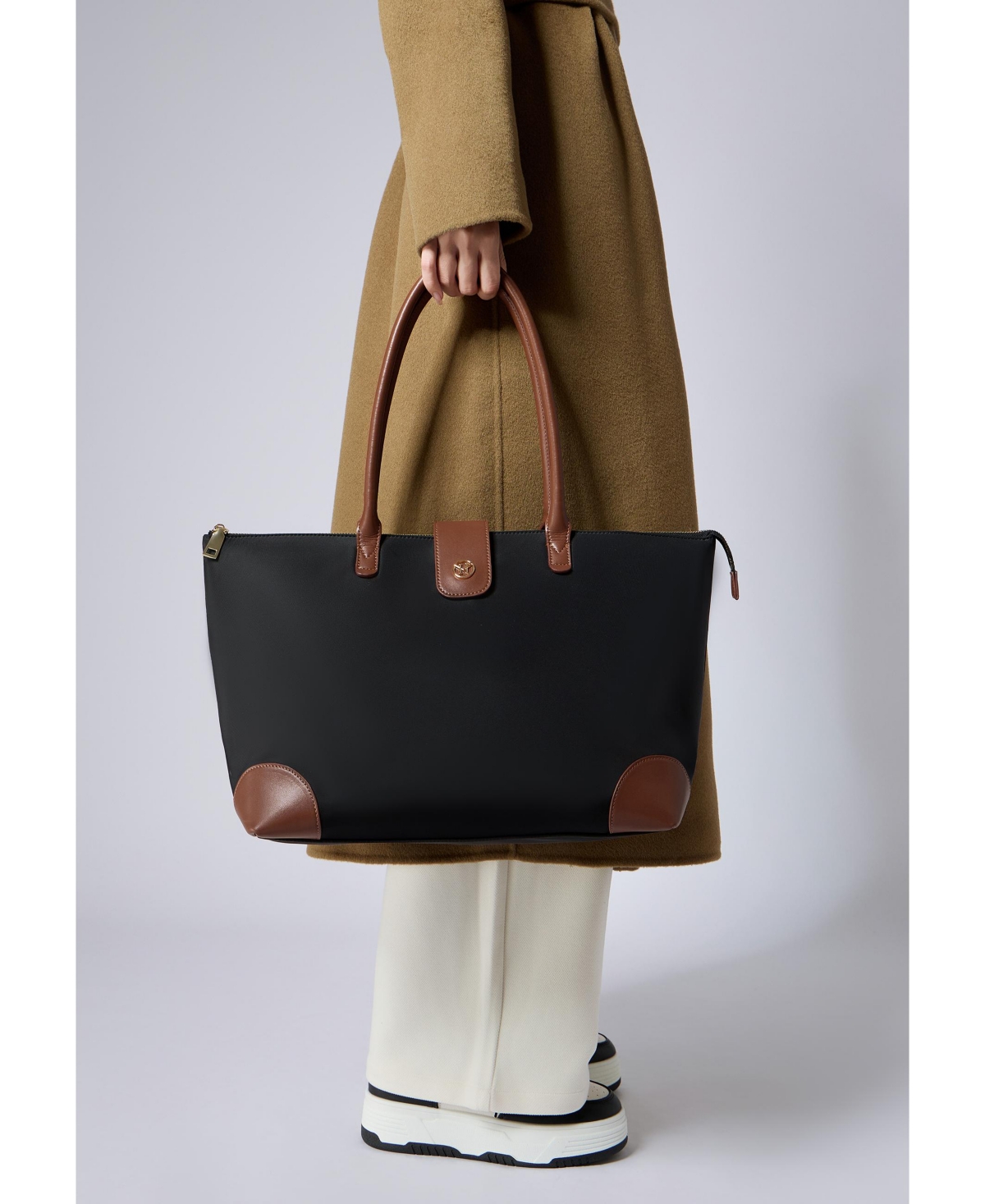 Click here for Womens Tote Nylon Top Zip Large Lifestyle Bag Eve... prices