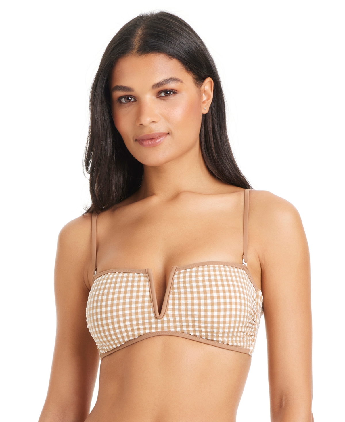 Click here for Sanctuary Womens Bandeau Neck Bikini Top - Toasted... prices