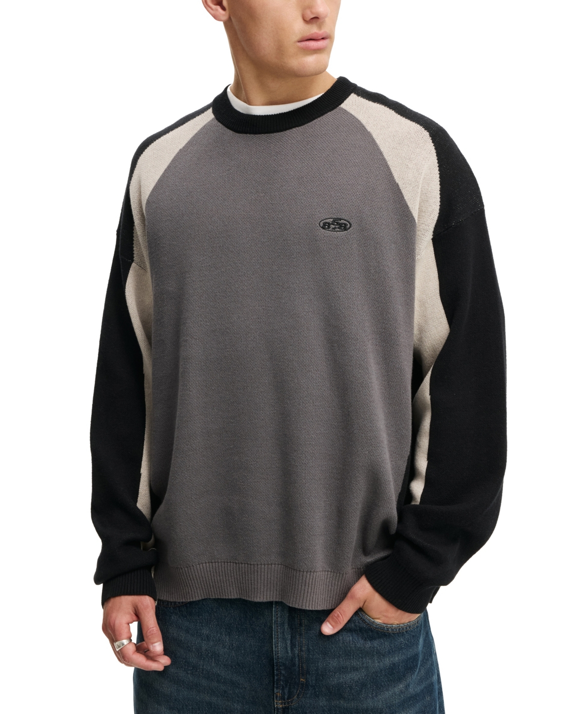 Click here for Cotton On Mens Sports Core Crewneck Sweater - Char... prices