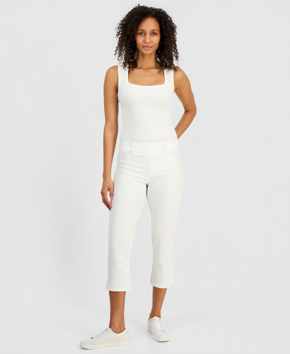 Click here for Style & Co Petite Slim Fit High-Rise Capri Jeans... prices