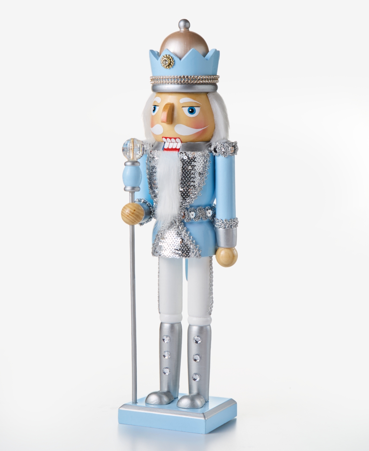 Click here for Holiday Lane Opulence Silver-Tone and Light Blue N... prices