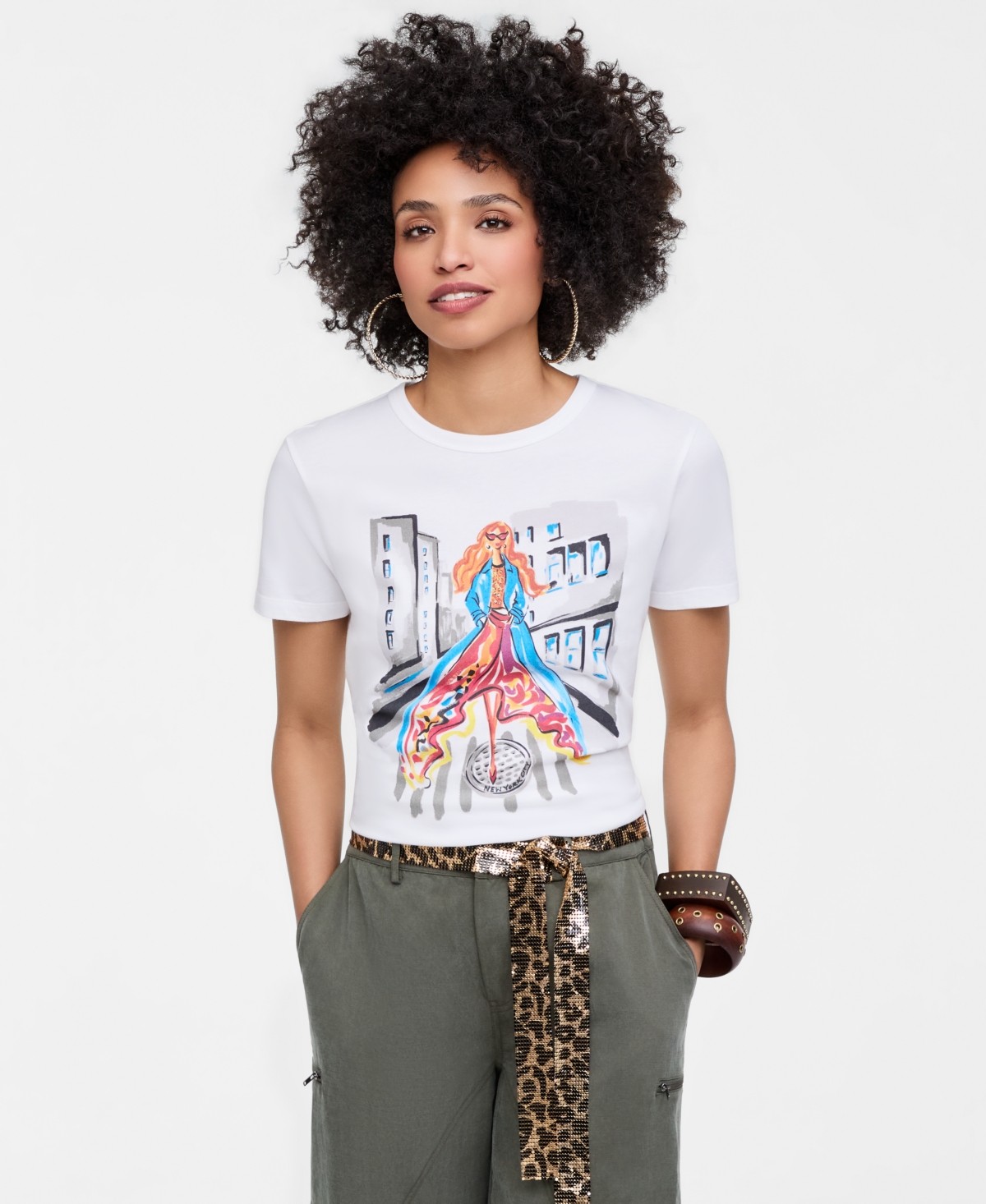 Click here for Womens Graphic-Print Cropped T-Shirt  Macys Exclus... prices