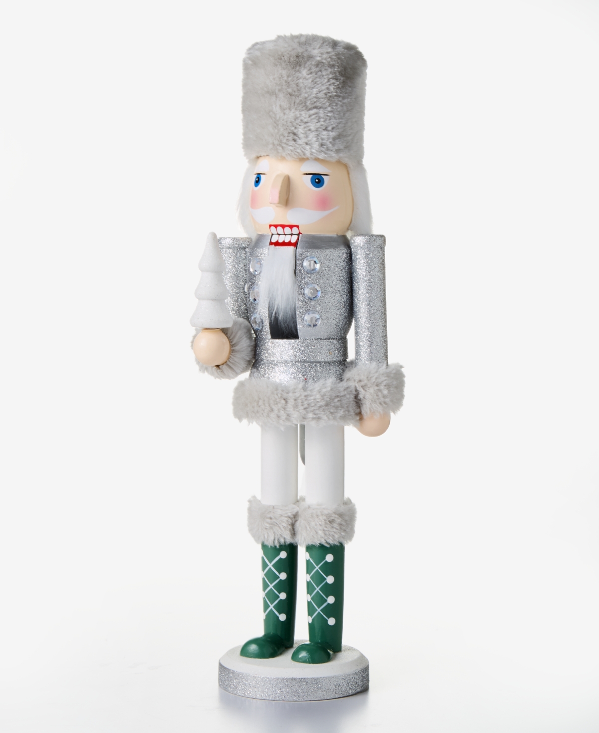 Click here for Holiday Lane Opulence Silver-Tone Nutcracker  Macy... prices