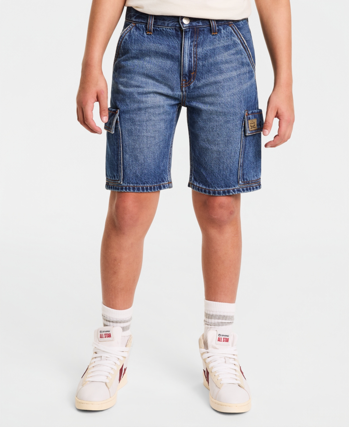 Click here for Levis Big Boys Denim Cargo Shorts - Tumbleweed prices