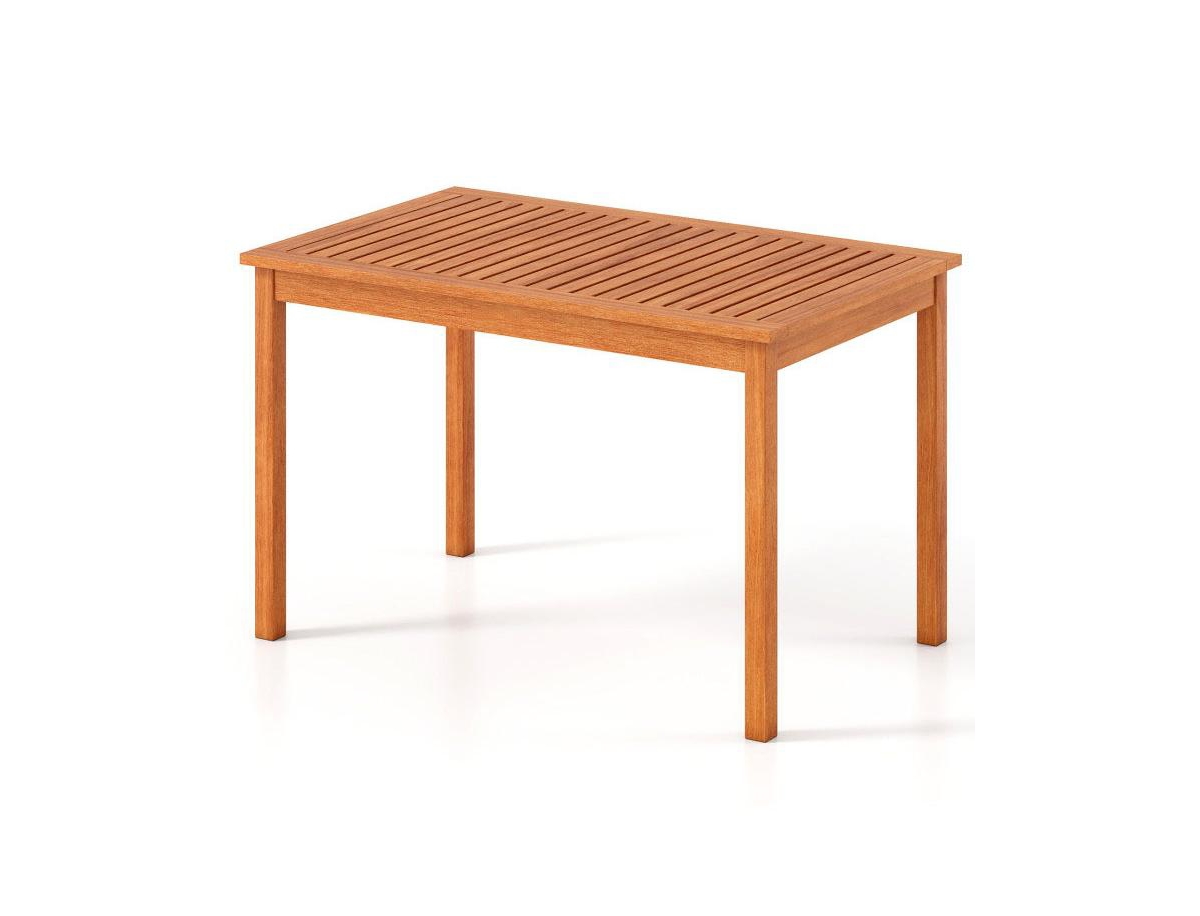 Click here for Slickblue 48-Inch Outdoor Wood Dining Table for 4&... prices