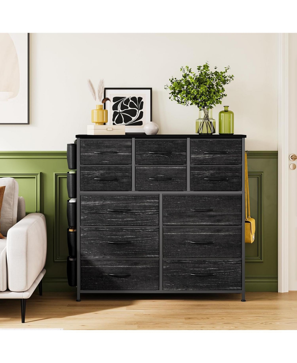 Click here for gaomon 12-Drawer Fabric Dresser with Side Pockets... prices