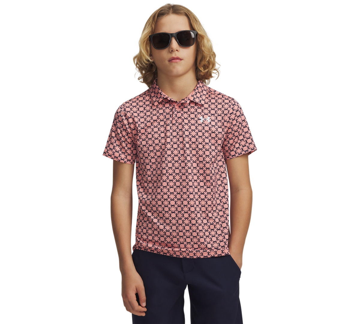 Click here for Under Armour Boys 6-20 Matchplay Printed Polo Two... prices