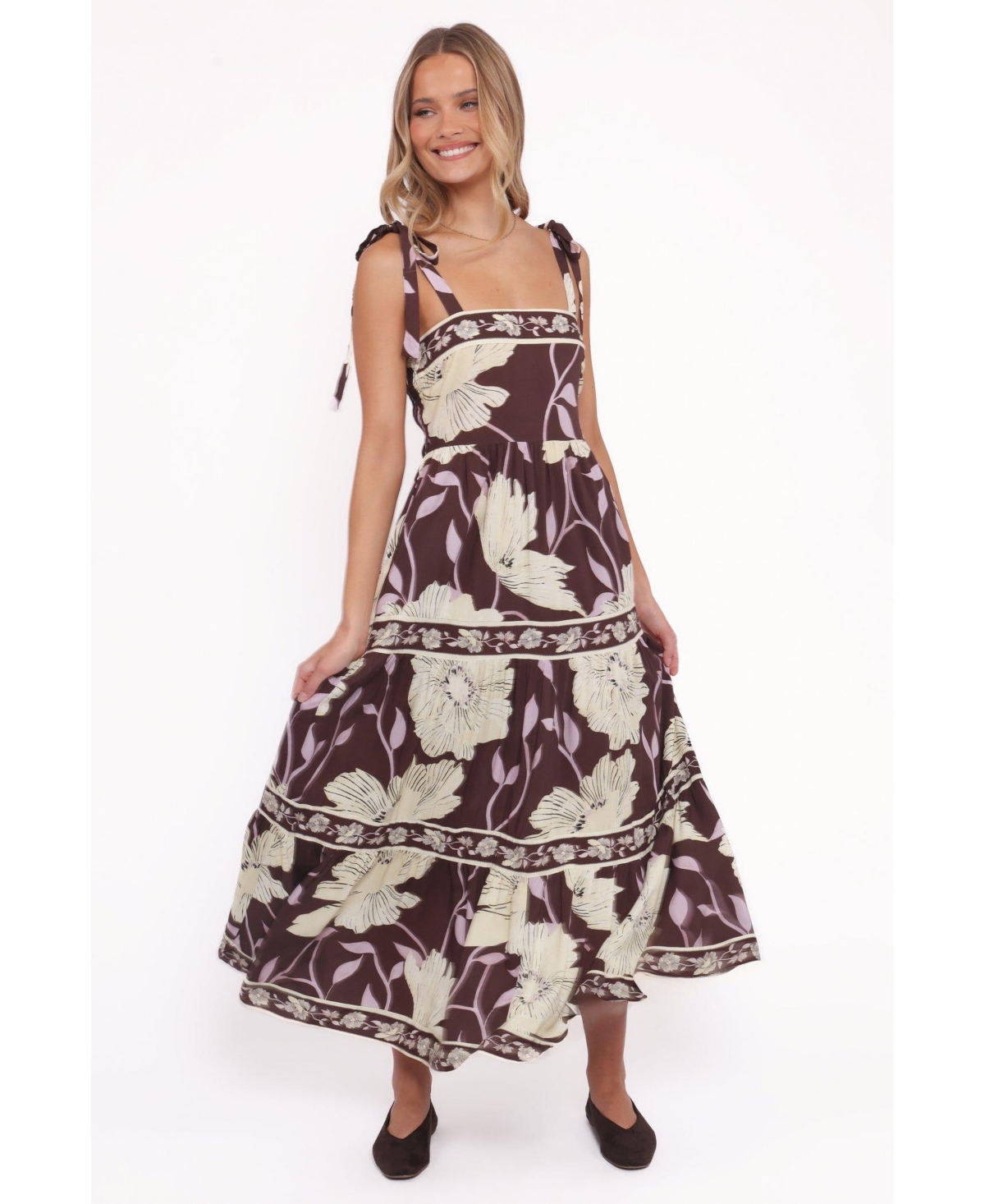 Click here for Petal and Pup Womens Leonor Maxi Dress - Yellow br... prices