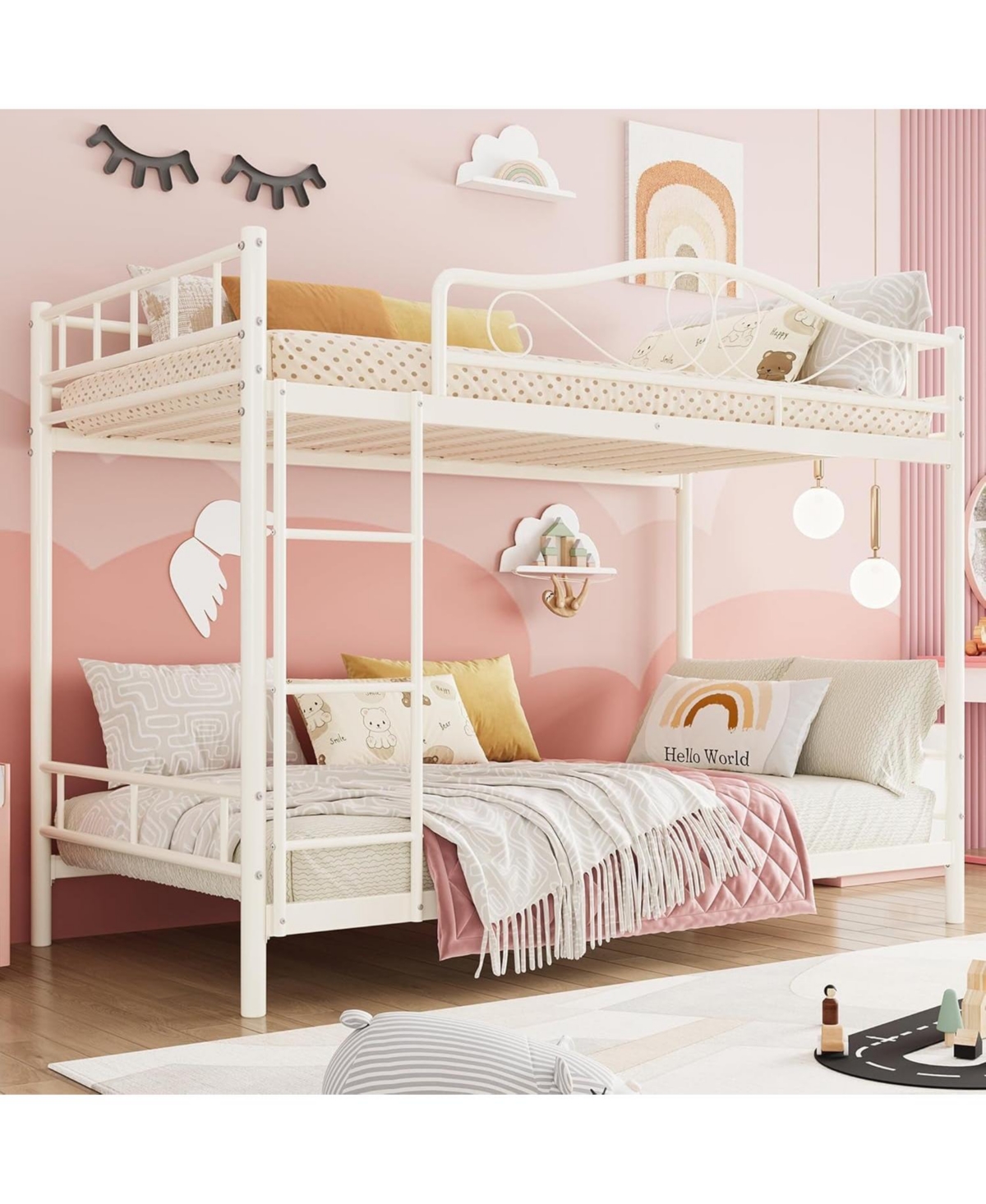 Click here for gaomon Over Twin Metal Bunk Bed with Ladder Guardr... prices