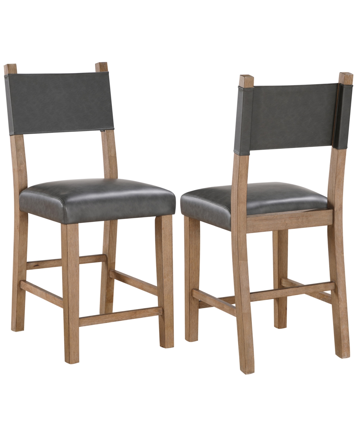 Click here for Macai 2-Pc. Faux Leather Counter Height Chair Set... prices