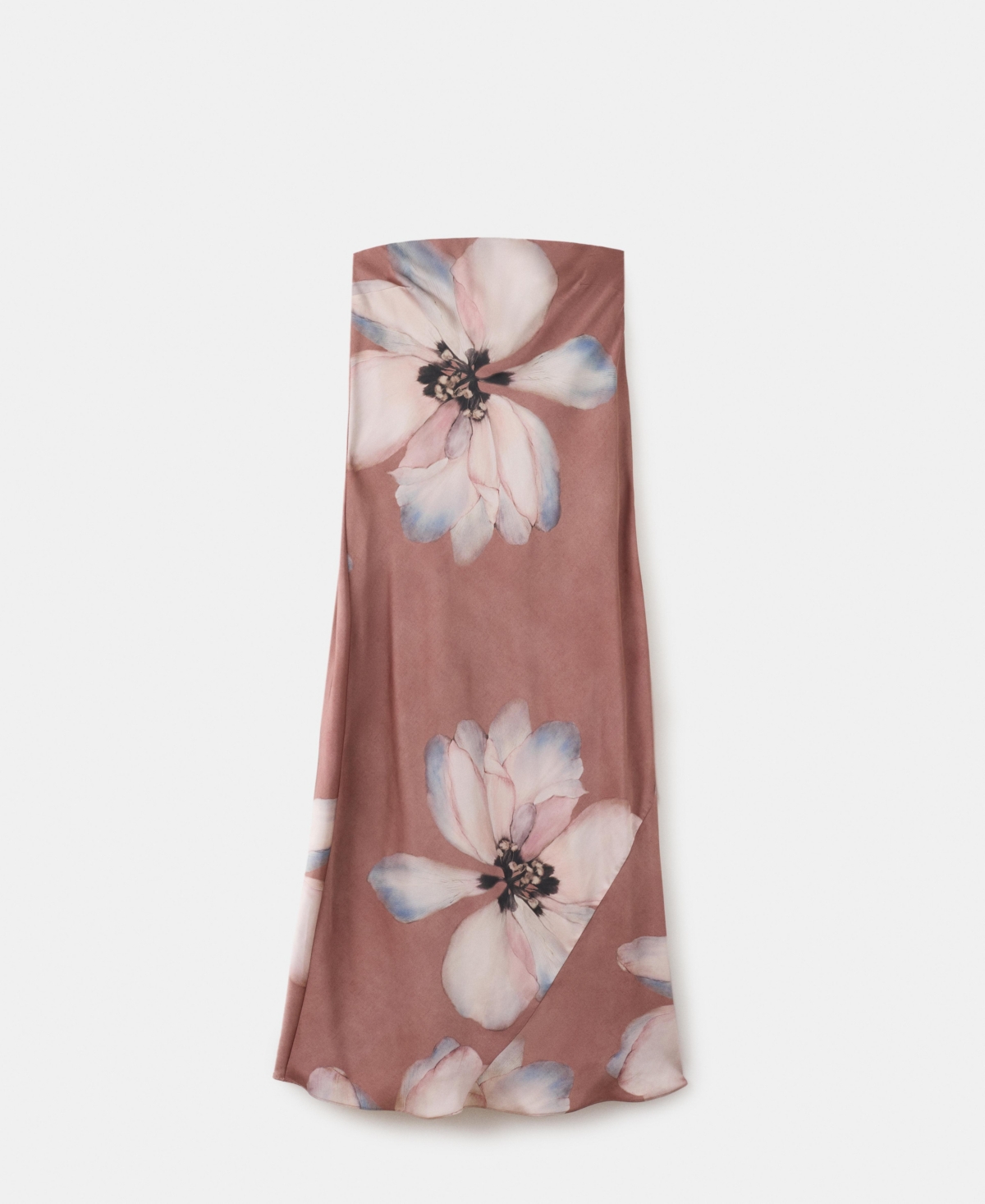 Click here for Mango Womens Strapless Floral Dress - Pastel Pink prices