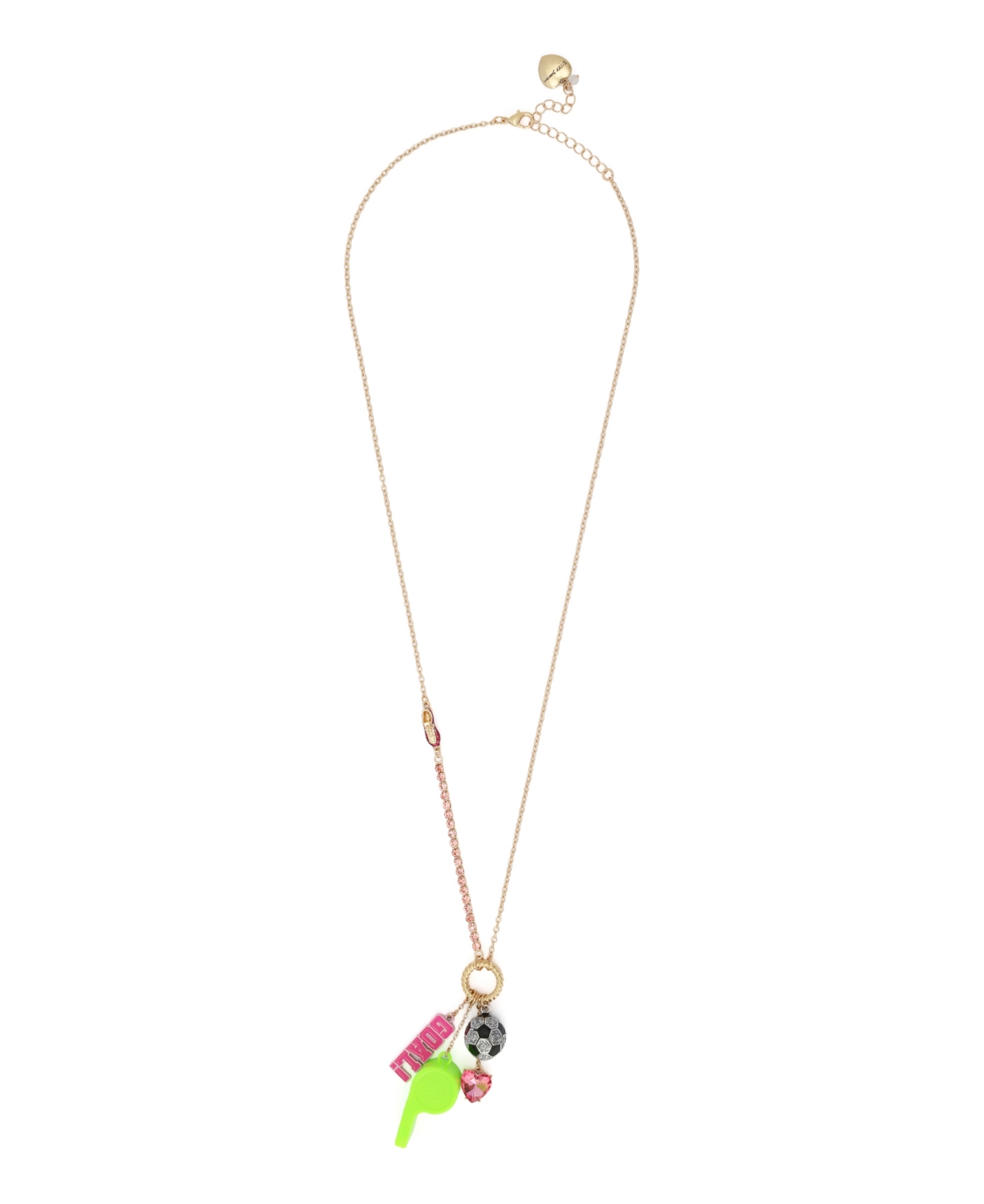 Click here for Betsey Johnson Faux Stone Soccer Charm Pendant Nec... prices