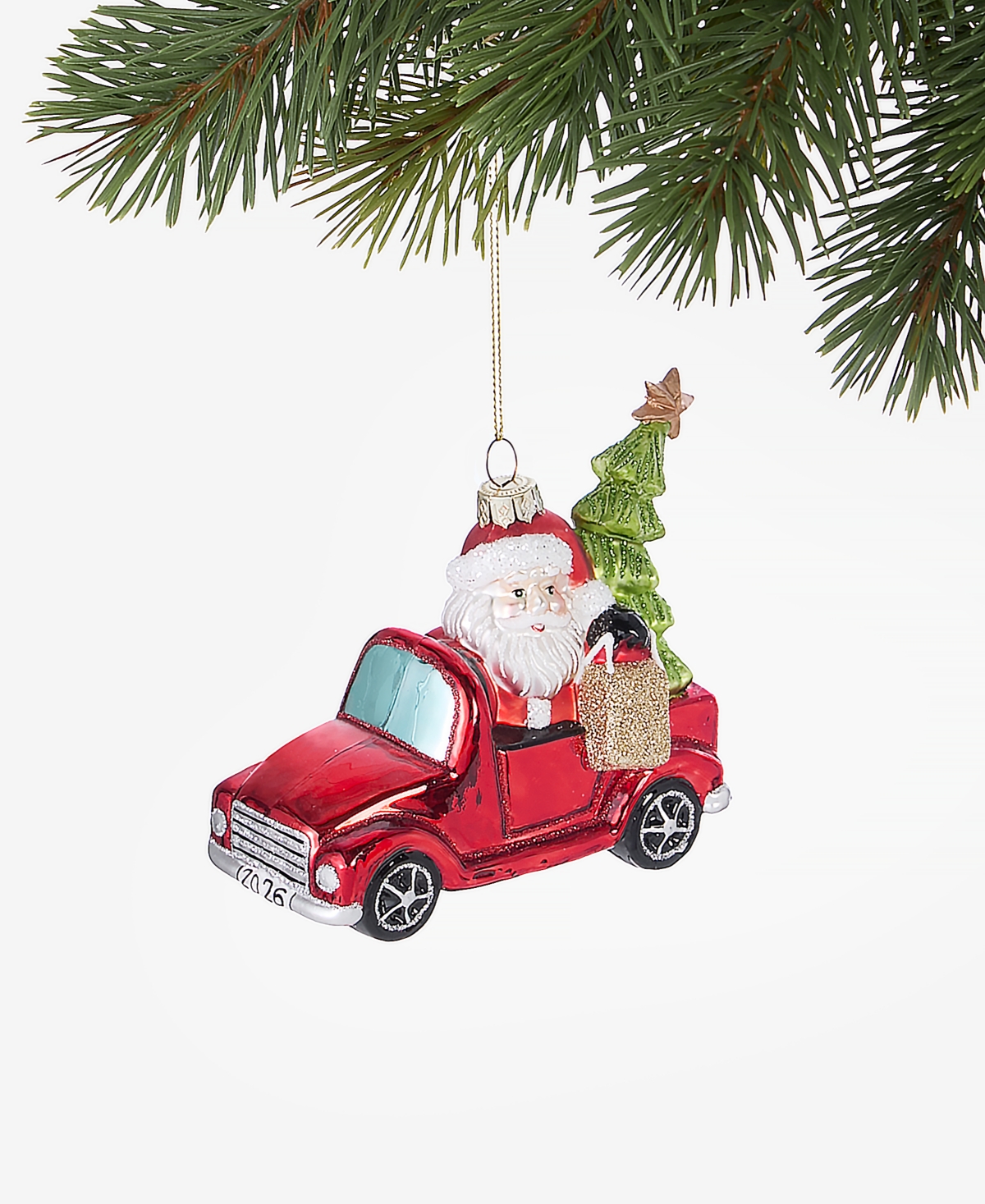 Click here for Holiday Lane Texas Santa In Truck Ornament  Macys... prices
